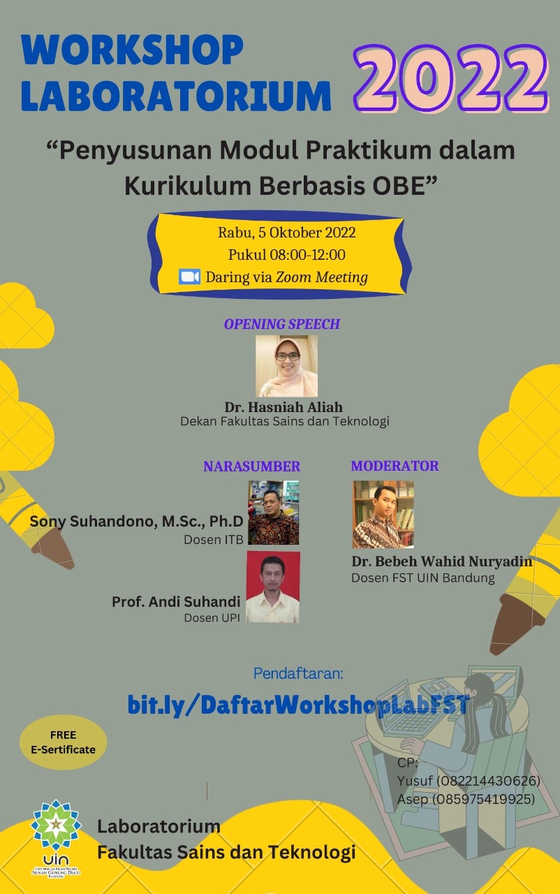 FST Gelar Workshop Laboratorium 2022 : Penyusunan Modul Praktikum Kurikulum Berbasis OBE ...