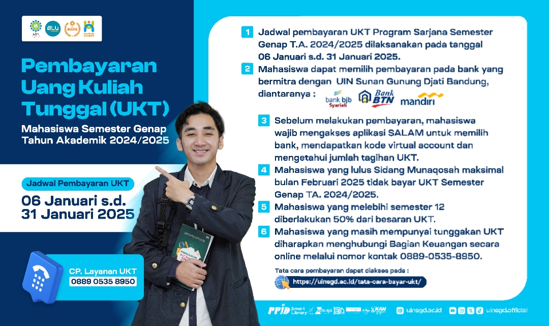 Pembayaran UKT Mahasiswa Semester Genap 2024/2025. Catat Jadwal dan Tata Caranya – Fakultas ...
